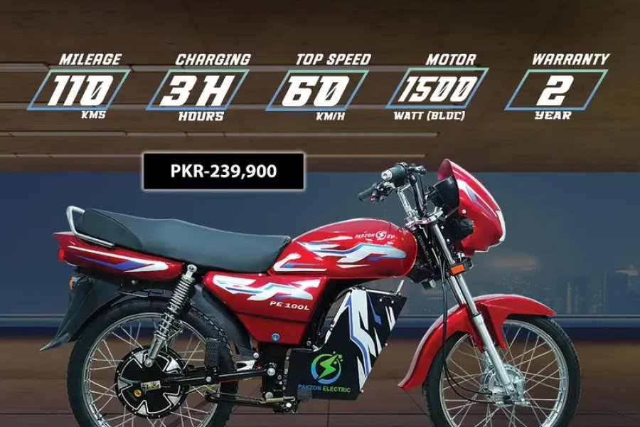 Vehicles / Motorcycle / Bajaj / Boxer / Pakzon Electric Bike PE-100L | Malikki.com